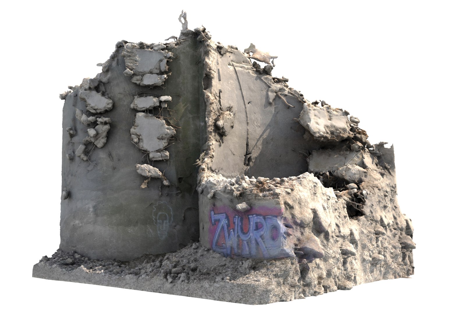 3D Model Concrete Rubble - TurboSquid 1722781