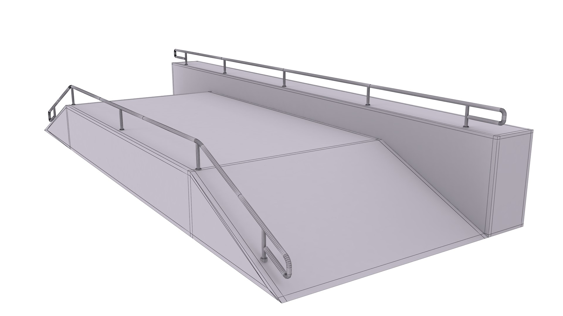 3D Skate Ramp 4 - TurboSquid 1872105