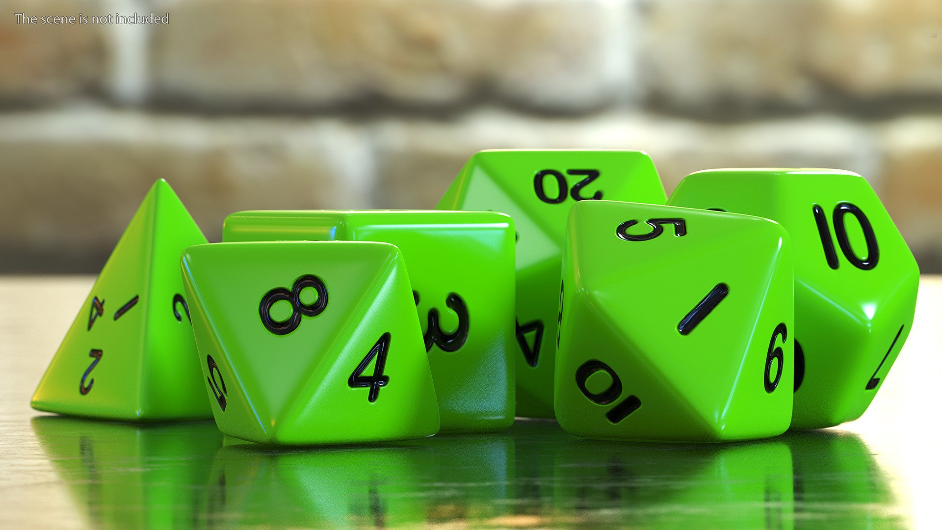Polyhedral Dice Set For Tabletop RPGs 3D Model - TurboSquid 2234191