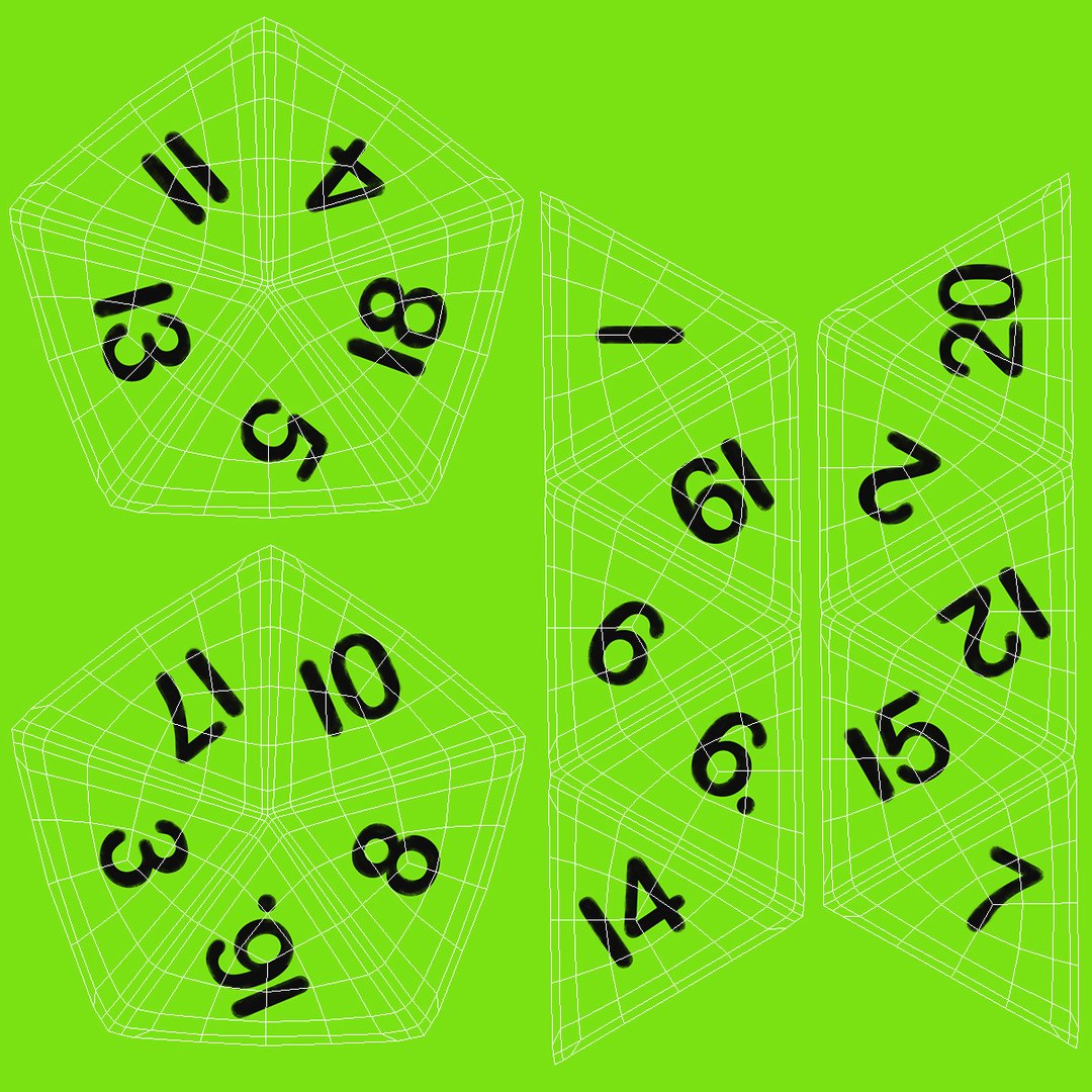 Polyhedral Dice Set For Tabletop RPGs 3D Model - TurboSquid 2234191