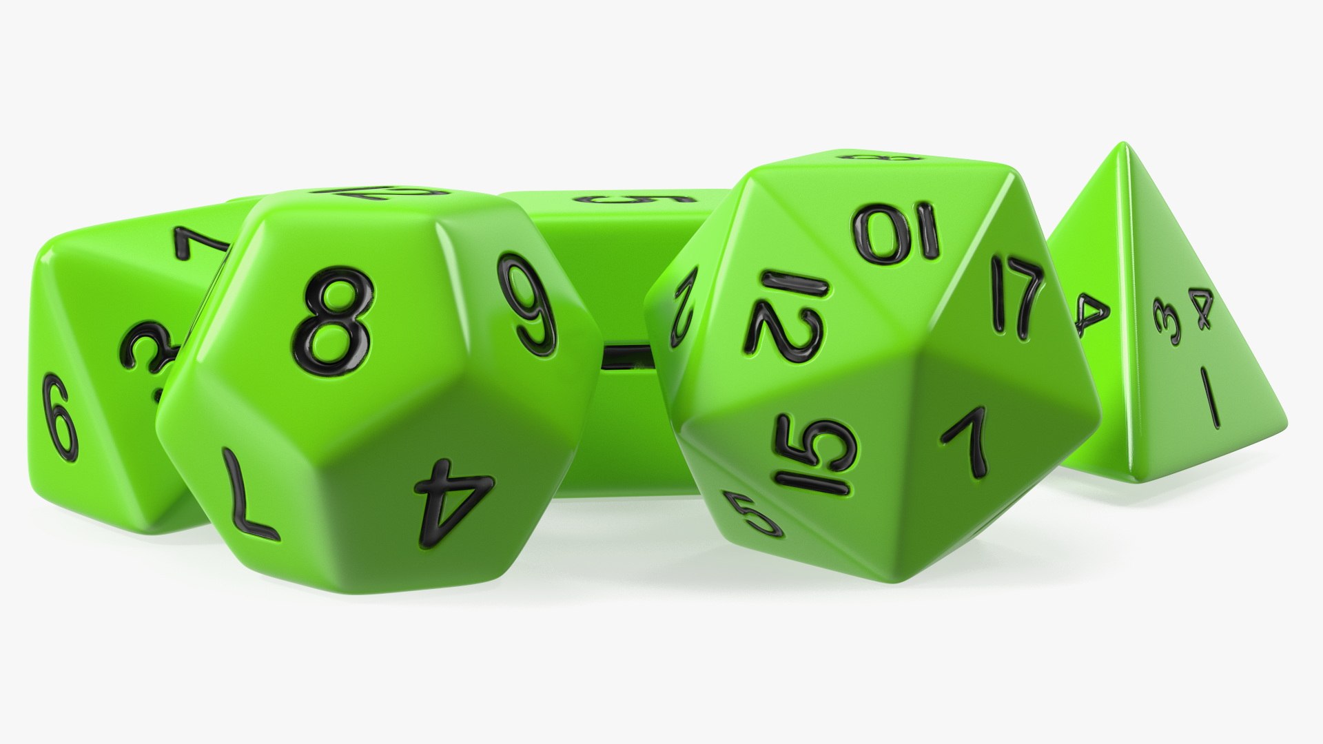 Polyhedral Dice Set For Tabletop RPGs 3D Model - TurboSquid 2234191
