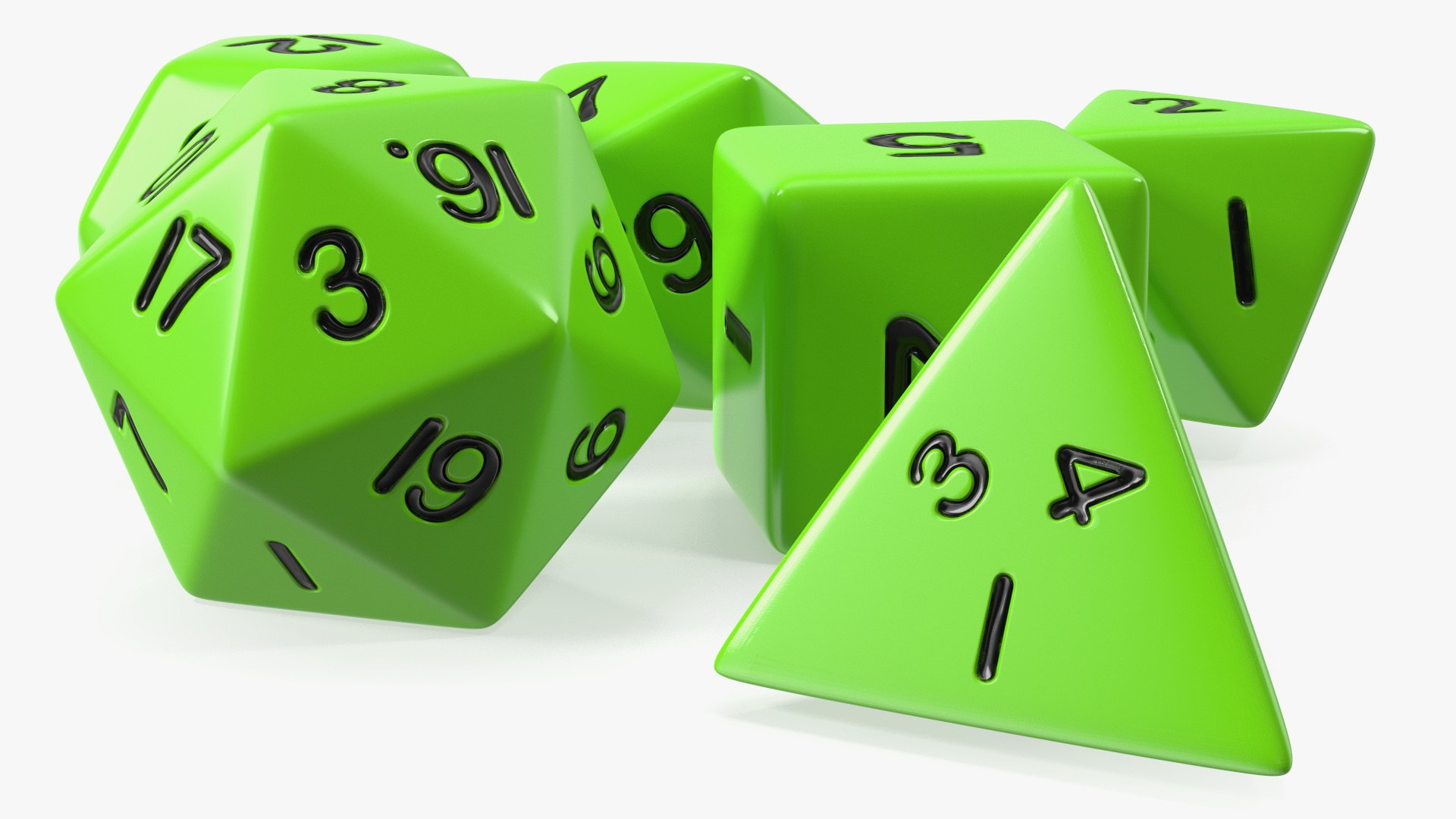Polyhedral Dice Set For Tabletop RPGs 3D Model - TurboSquid 2234191