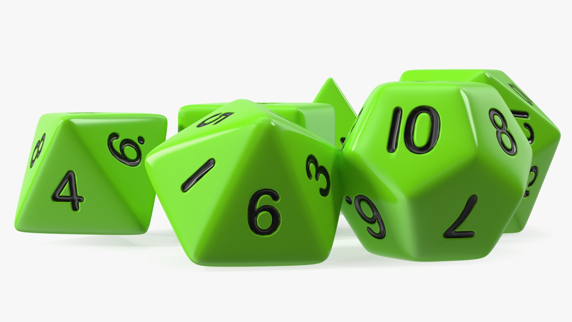 Polyhedral Dice Set For Tabletop RPGs 3D Model - TurboSquid 2234191