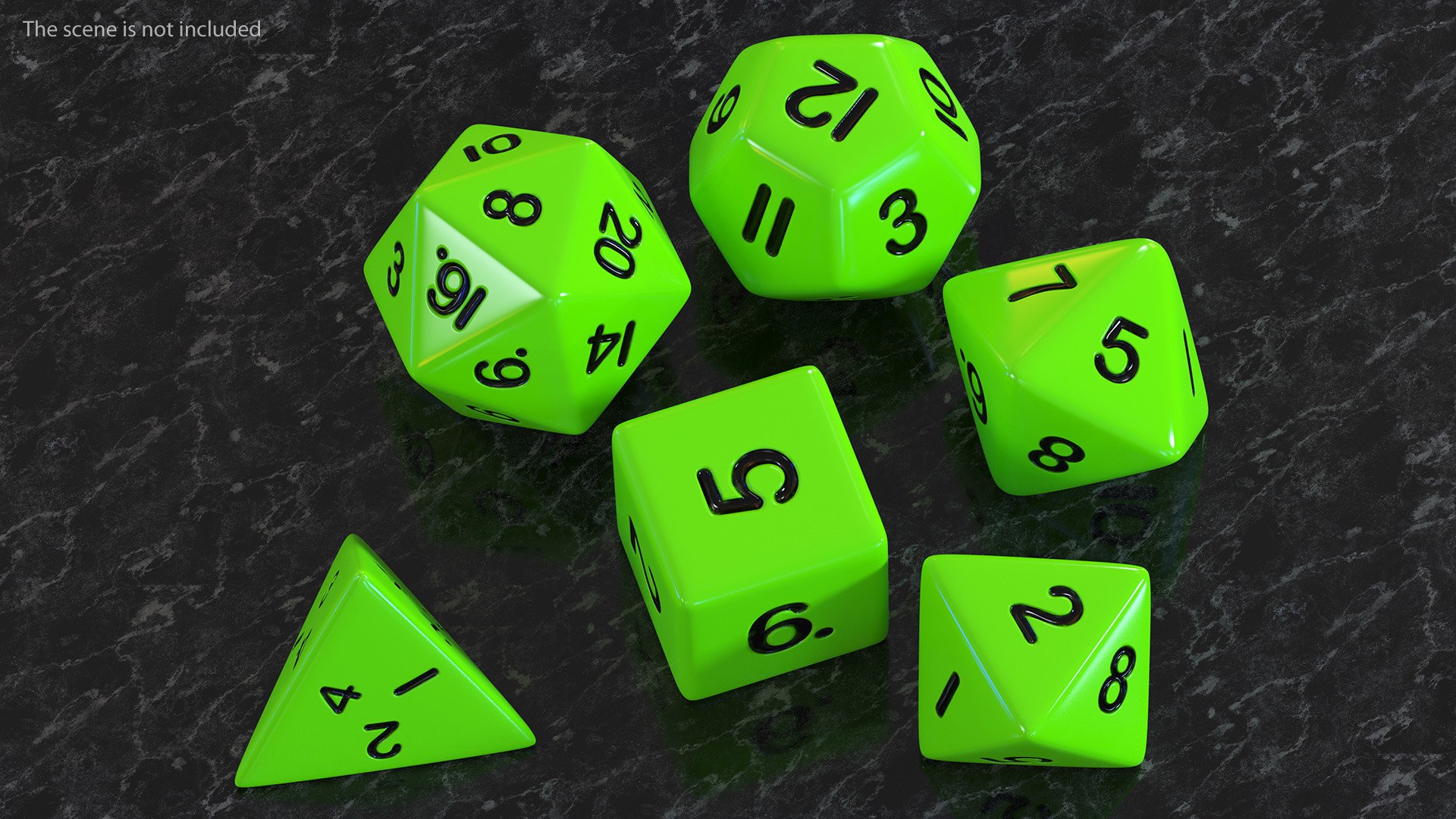 Polyhedral Dice Set For Tabletop RPGs 3D Model - TurboSquid 2234191