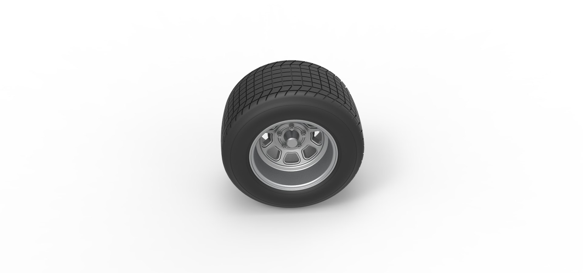 3D Diecast Wheel Of Vintage Dirt Race Car V2 Scale 1 To 25 Model ...