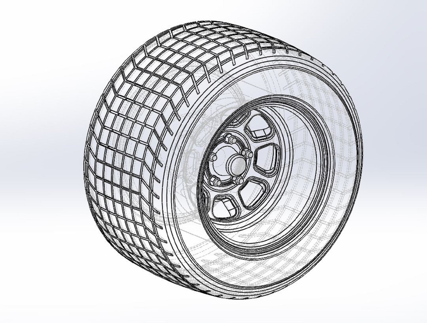 3D Diecast Wheel Of Vintage Dirt Race Car V2 Scale 1 To 25 Model ...