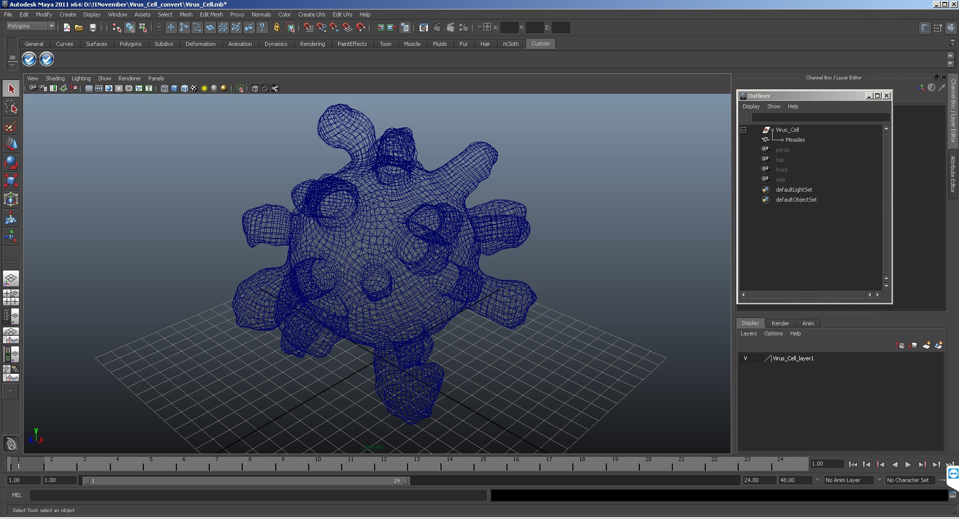 3D model virus cell microscopic - TurboSquid 1350194
