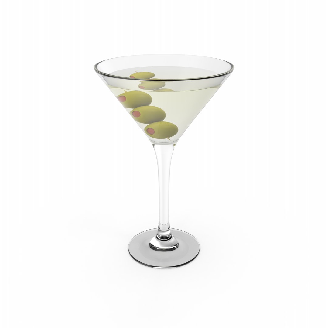 Cocktail Martini 3D Model - TurboSquid 1858936