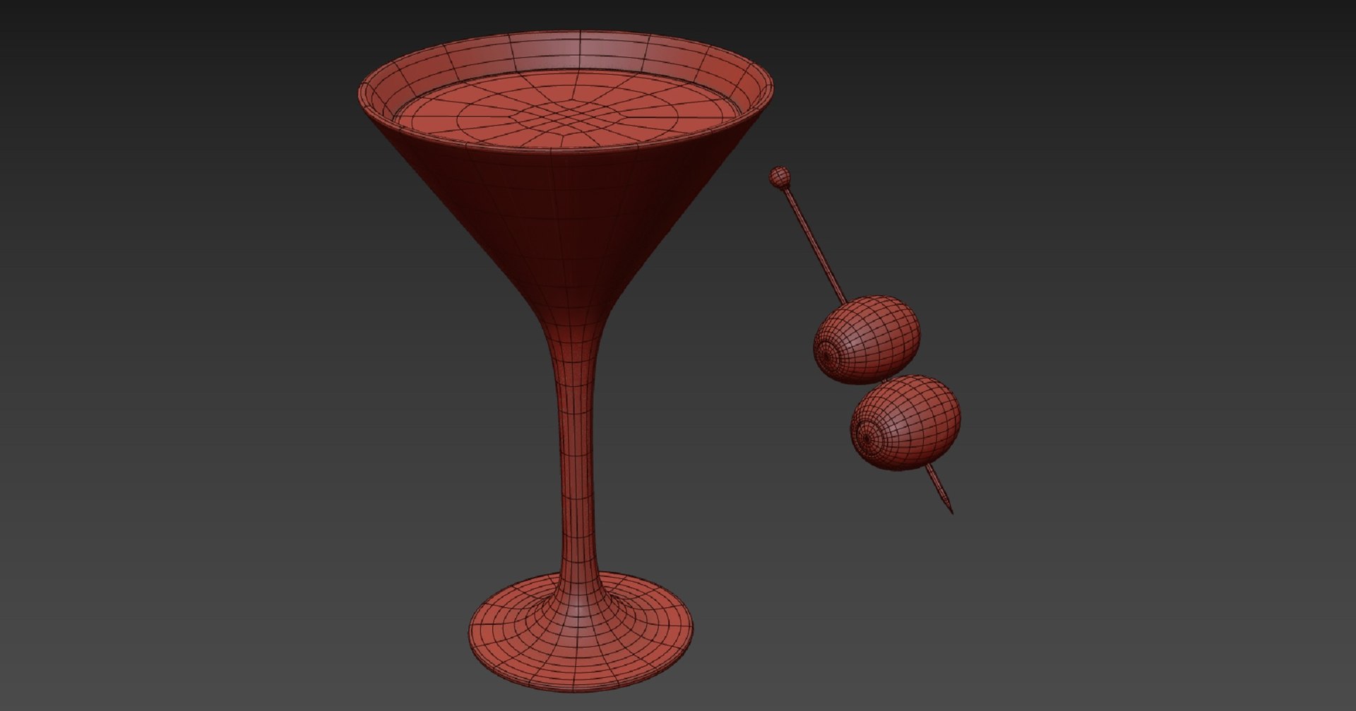 Cocktail Martini 3D Model - TurboSquid 1858936