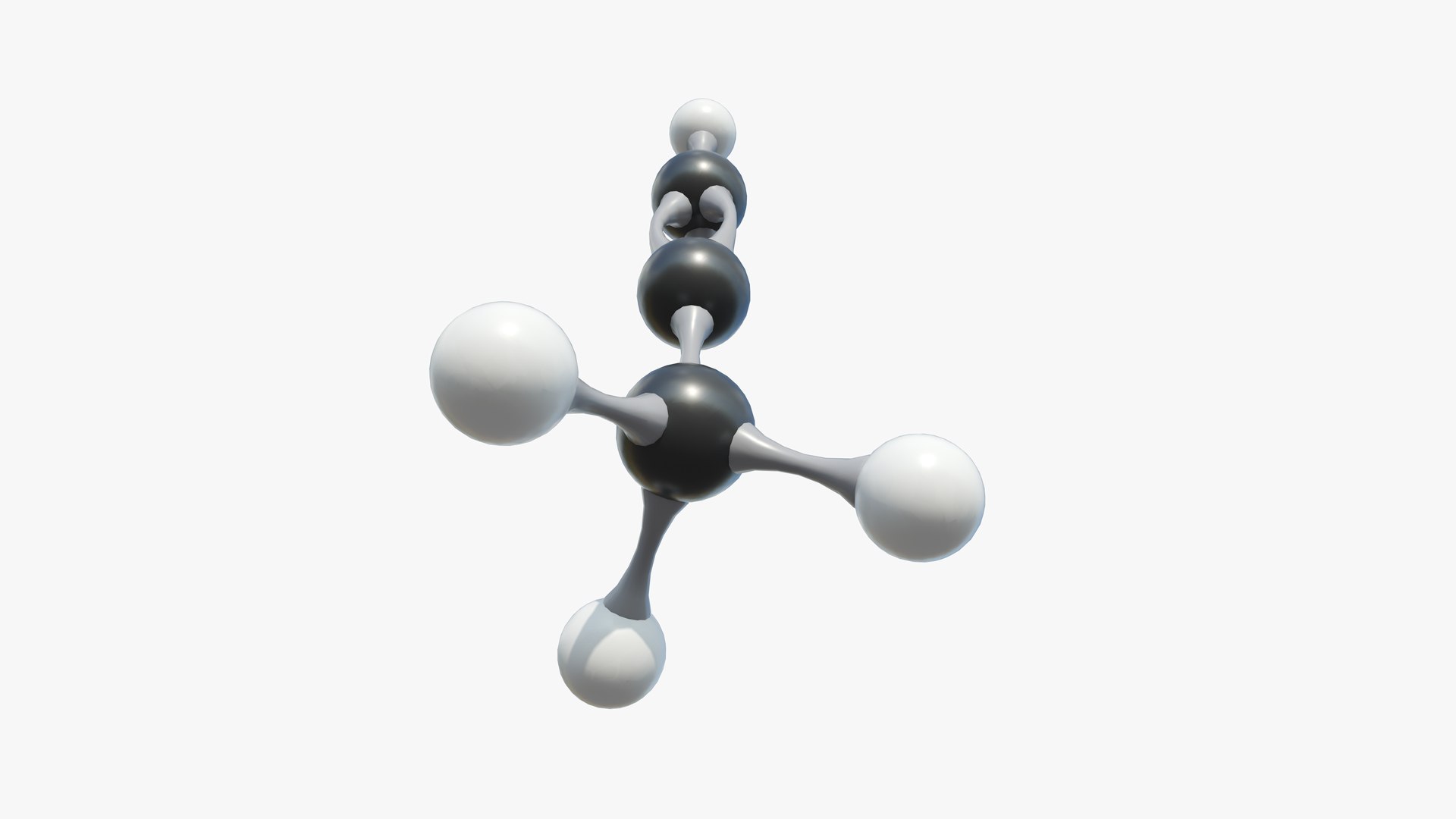 3D Propyne Molecule With PBR 4K 8K Model - TurboSquid 1945508