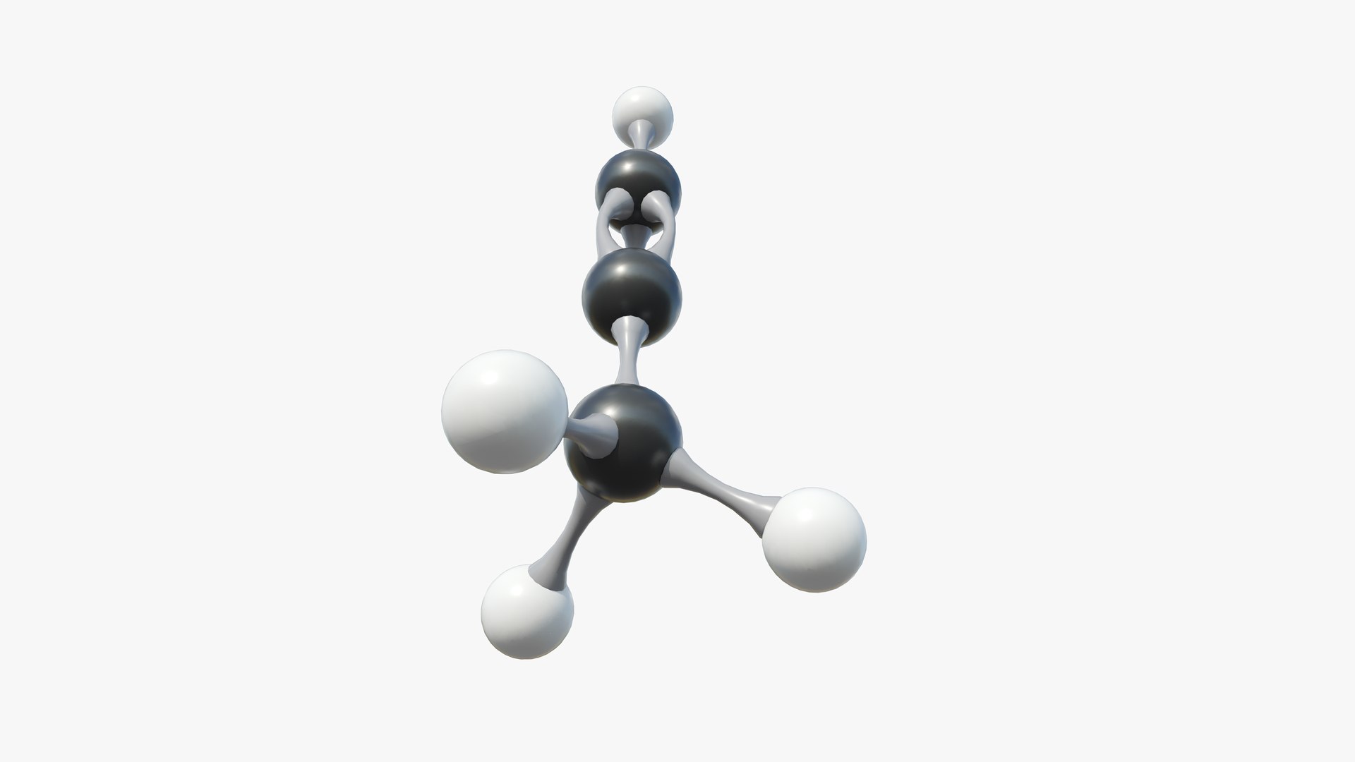 3D Propyne Molecule With PBR 4K 8K Model - TurboSquid 1945508