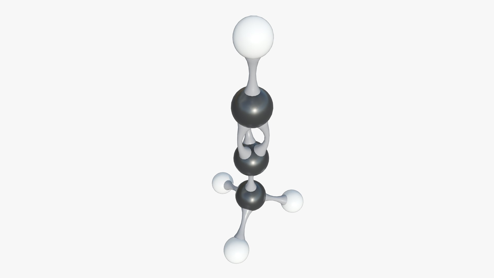 3D Propyne Molecule With PBR 4K 8K Model - TurboSquid 1945508