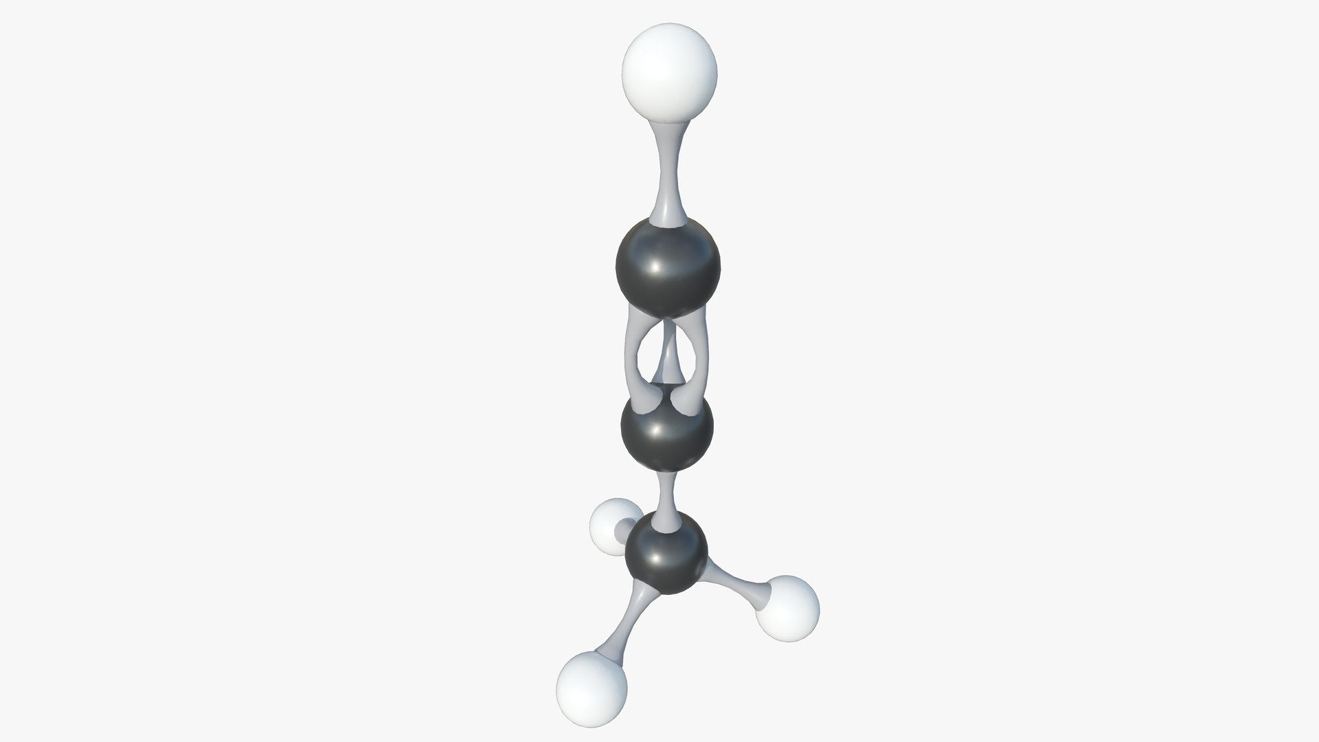 3D Propyne Molecule With PBR 4K 8K Model - TurboSquid 1945508
