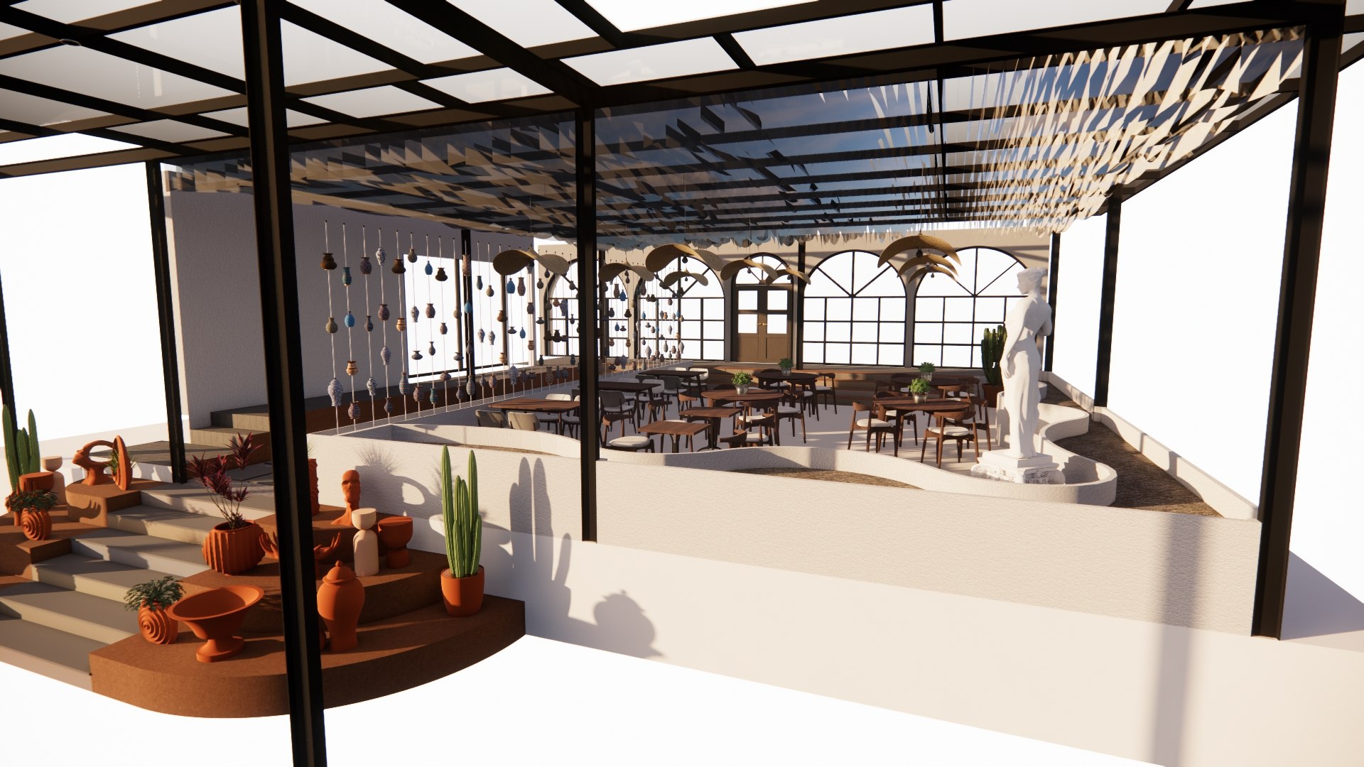 3D Food Court 3 Model - TurboSquid 2289014