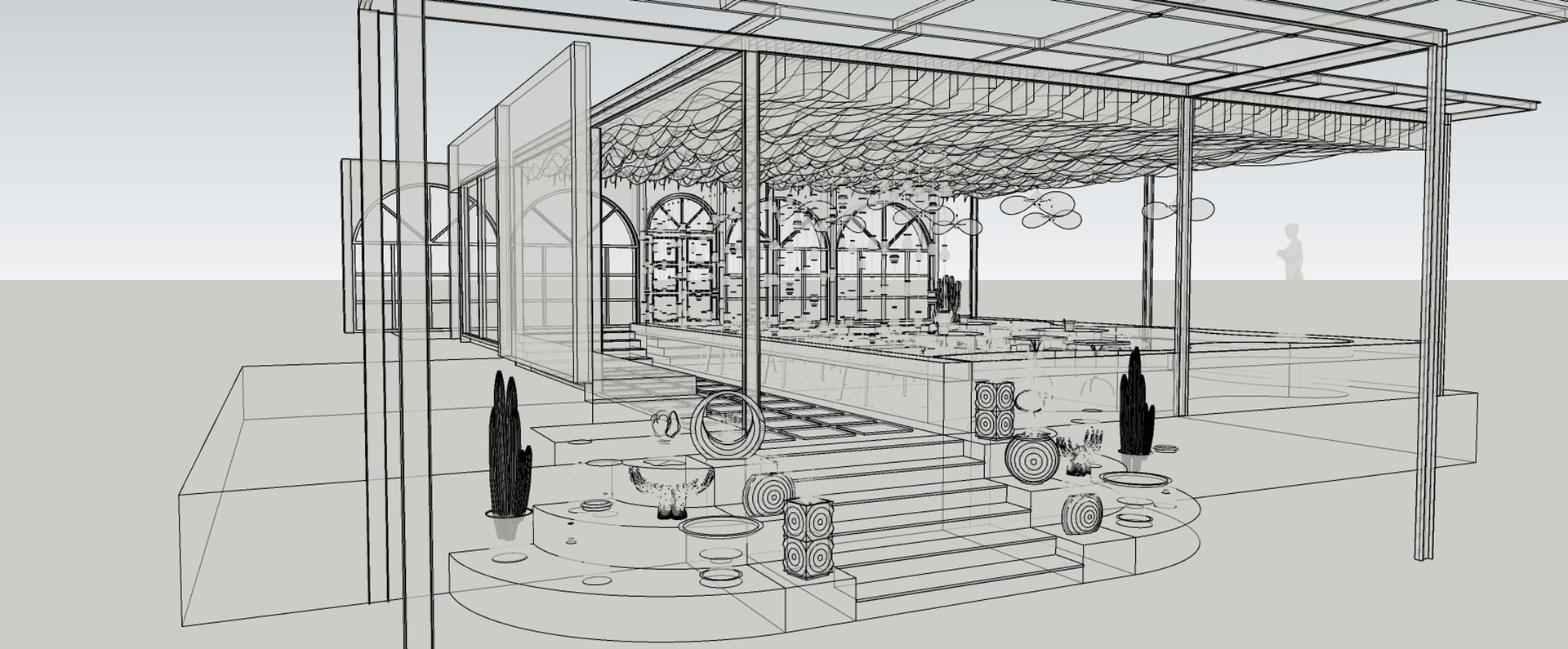 3D Food Court 3 Model - TurboSquid 2289014