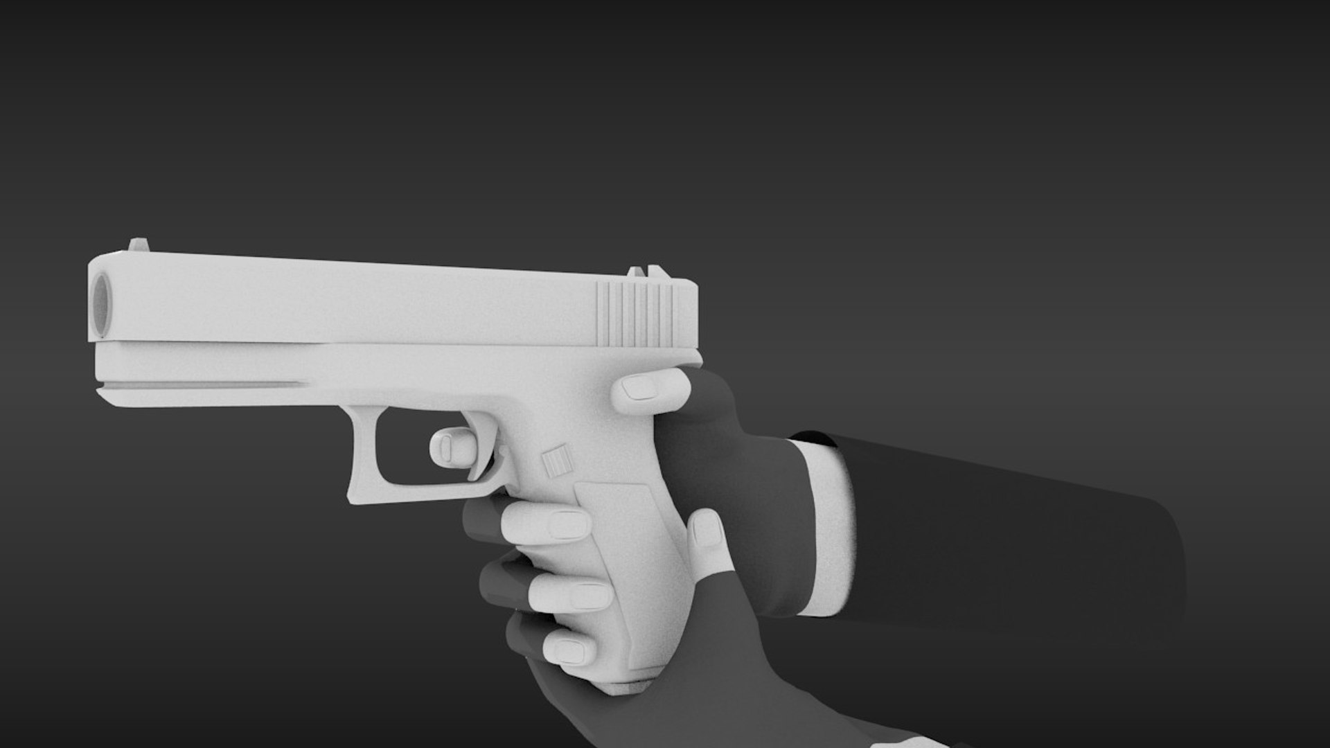 3d G18 Pistol Hand