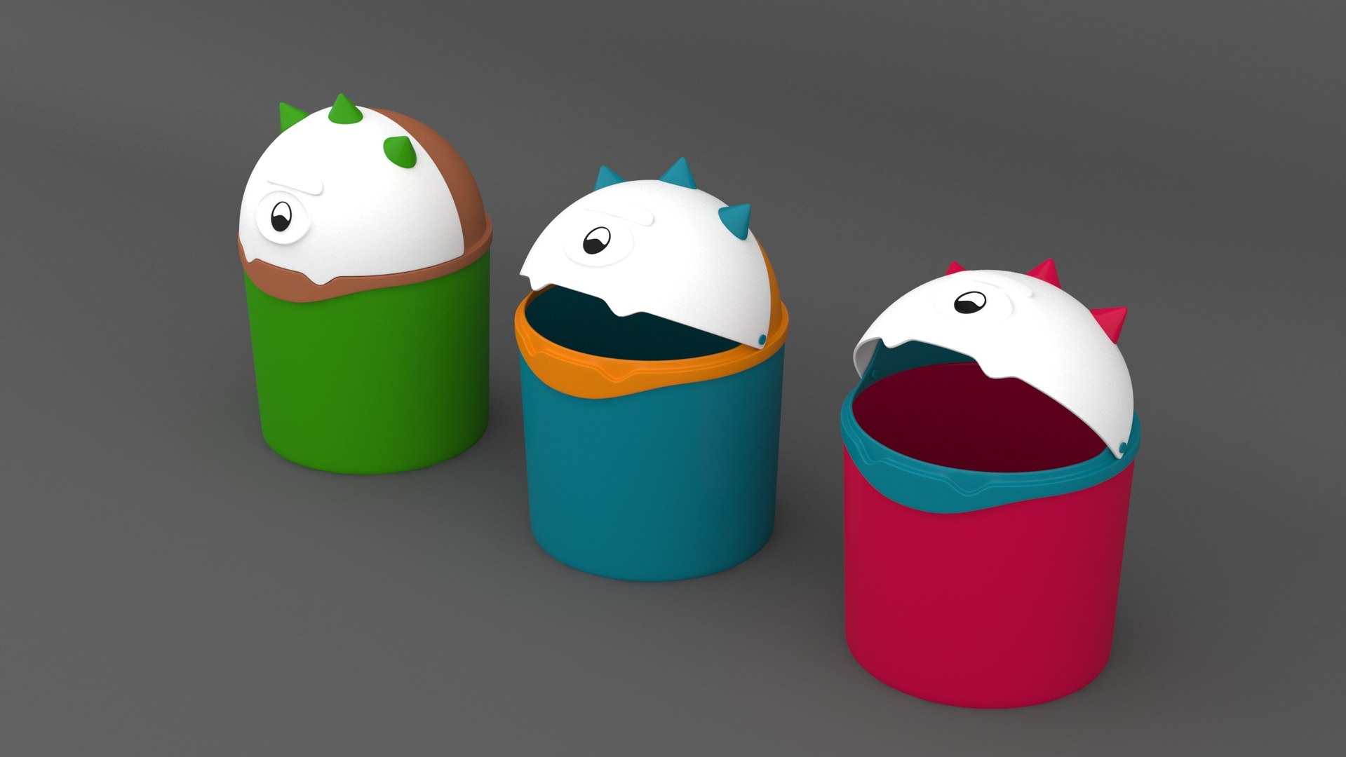 Low Poly Street Trash Can With PBR Textures 3D Model - TurboSquid 2163354