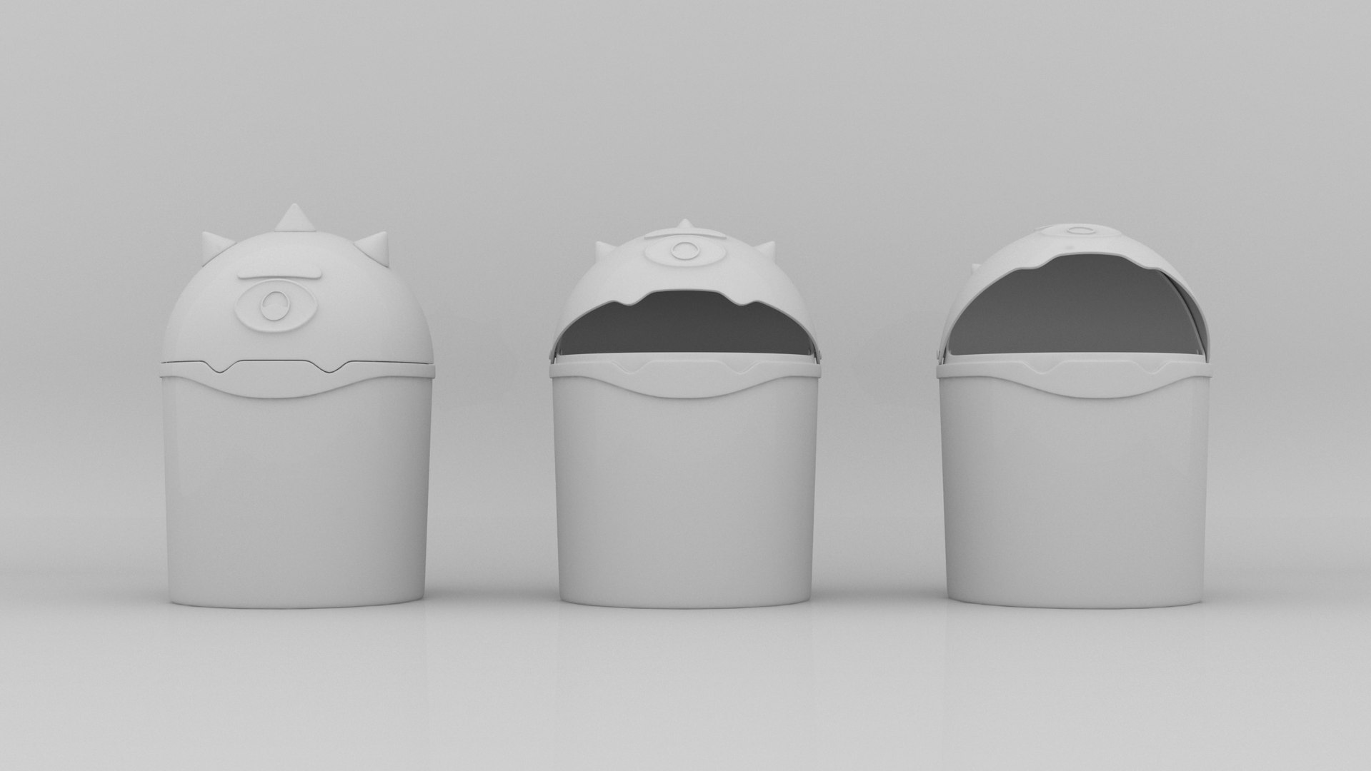 Low Poly Street Trash Can With PBR Textures 3D Model - TurboSquid 2163354