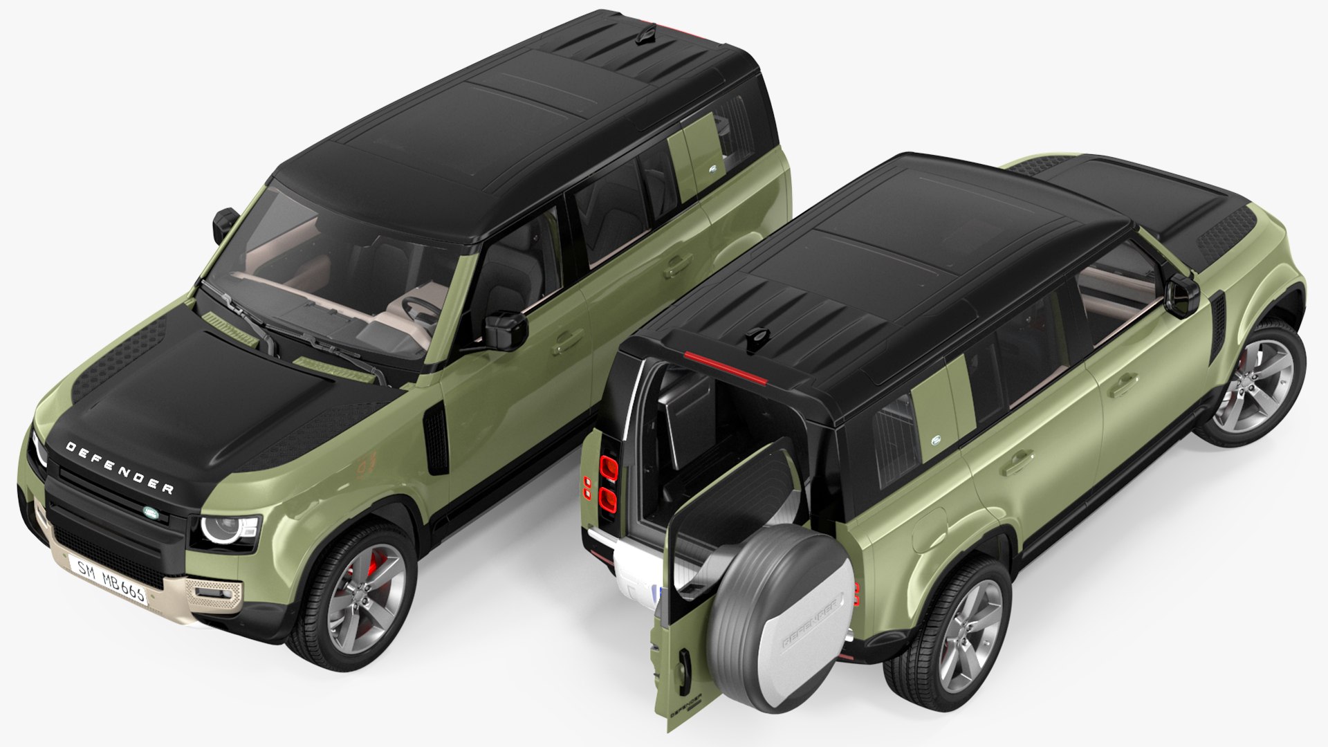 3D Land Rover Defender Country Pack Rigged model - TurboSquid 1766272