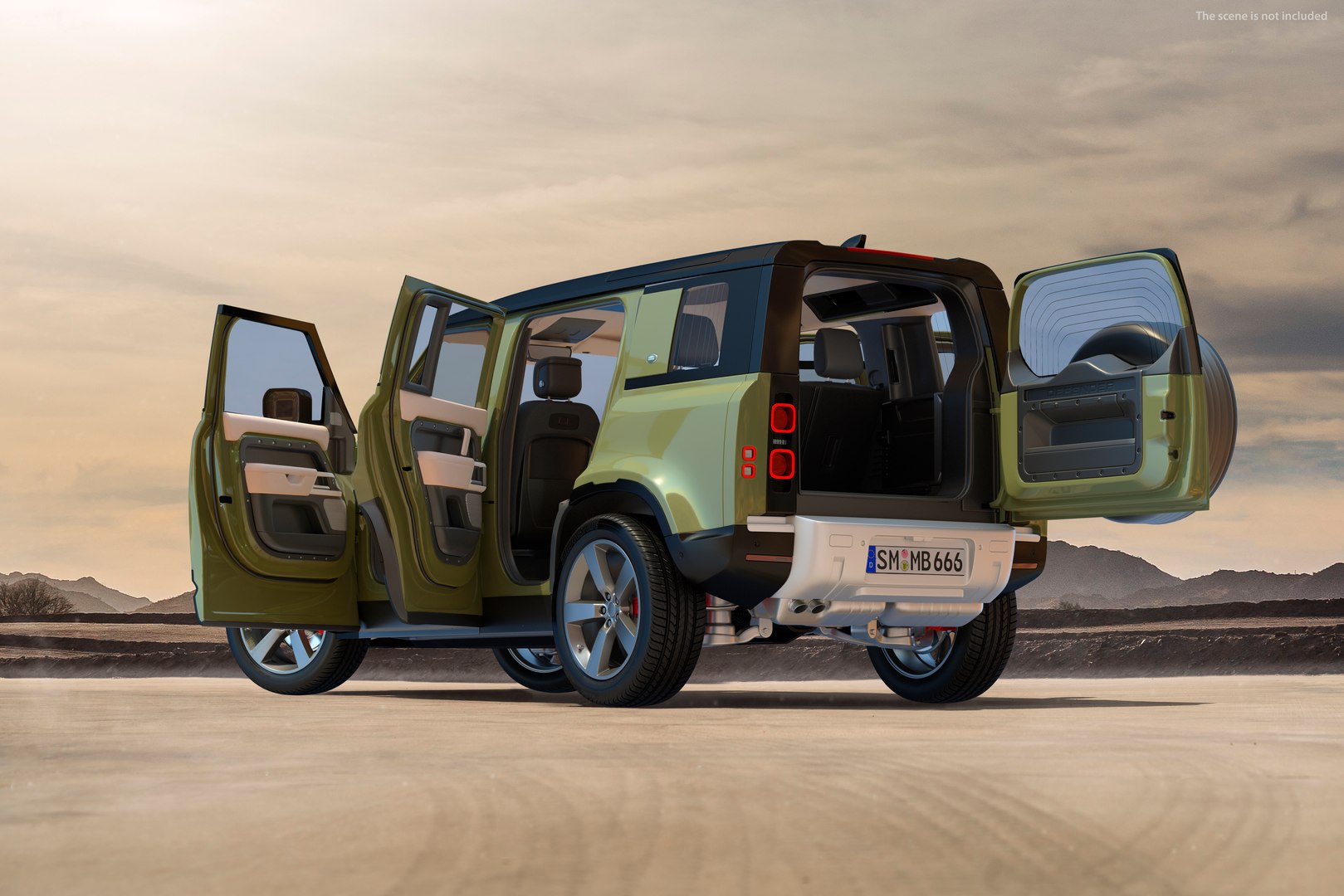 3D Land Rover Defender Country Pack Rigged model - TurboSquid 1766272