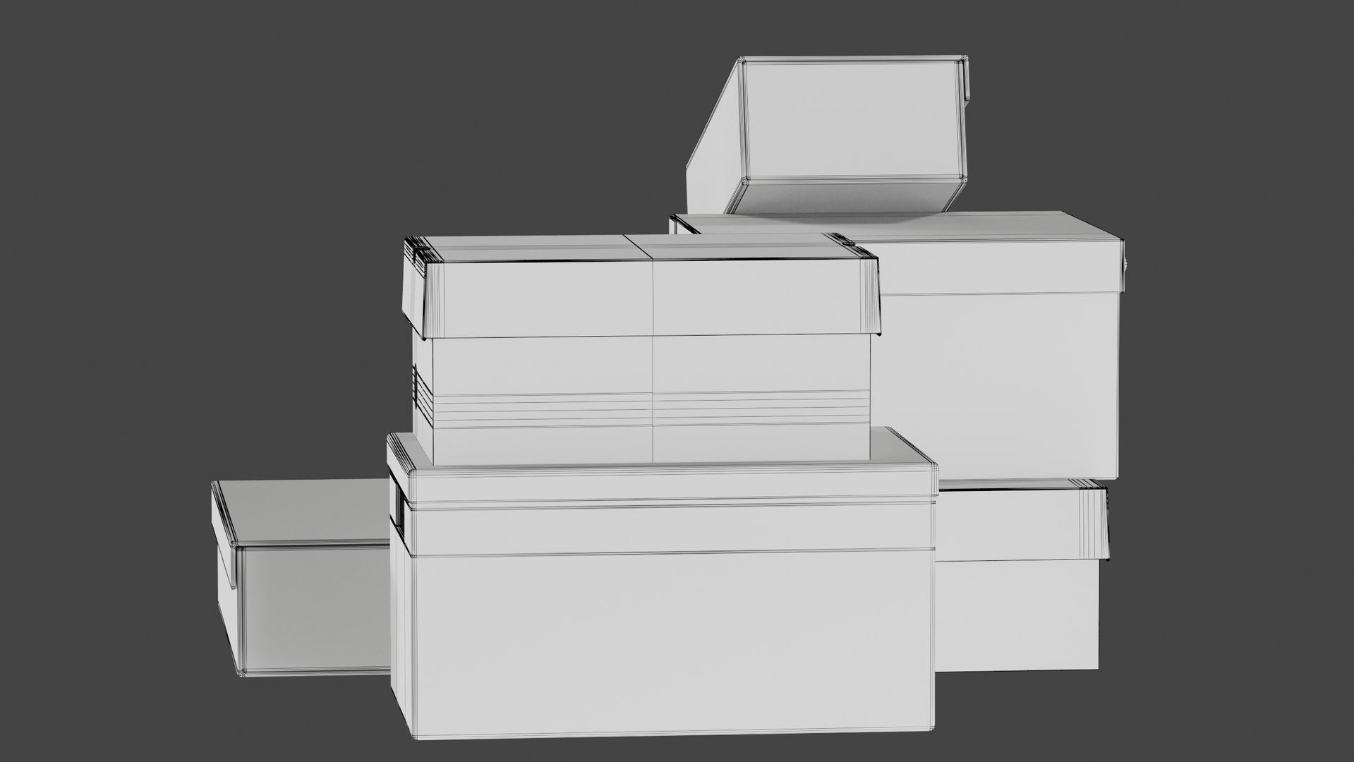 Base Mesh Boxes Model - TurboSquid 1578668