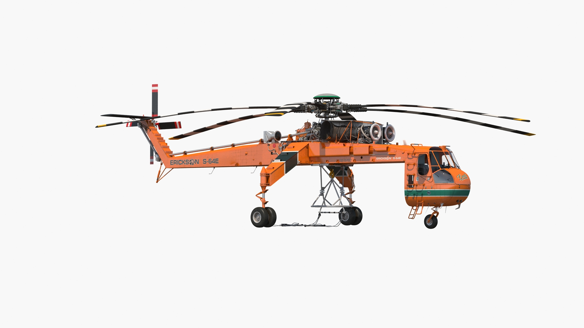 Sikorsky S-64 Skycrane Helicopter 3D Model - TurboSquid 1495746
