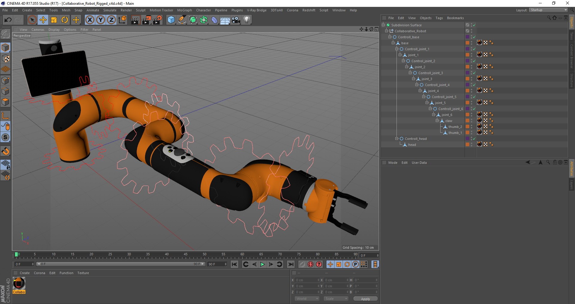 3D Collaborative Robot 2 Rigged for Cinema 4D - TurboSquid 1871334