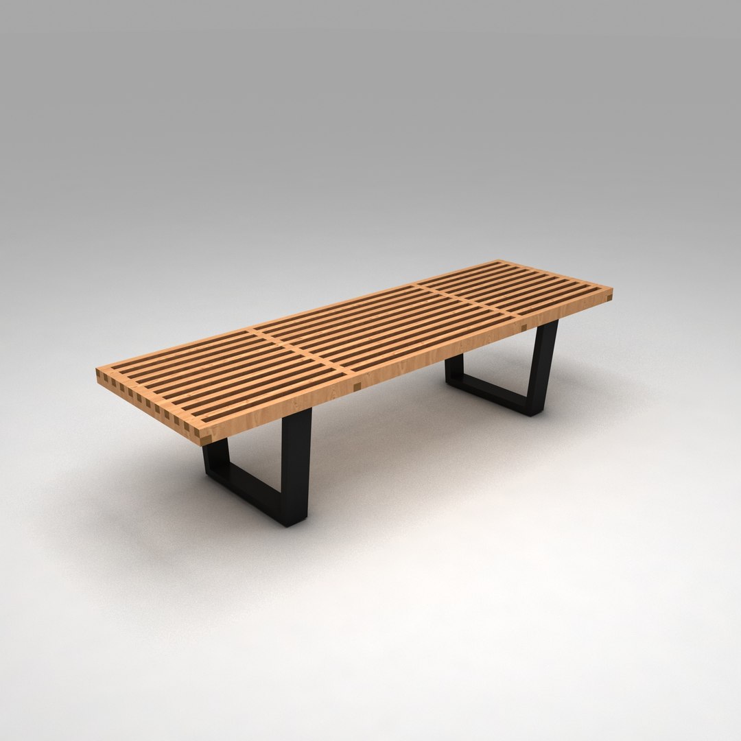 George Nelson Bench 3D Model - TurboSquid 1581026