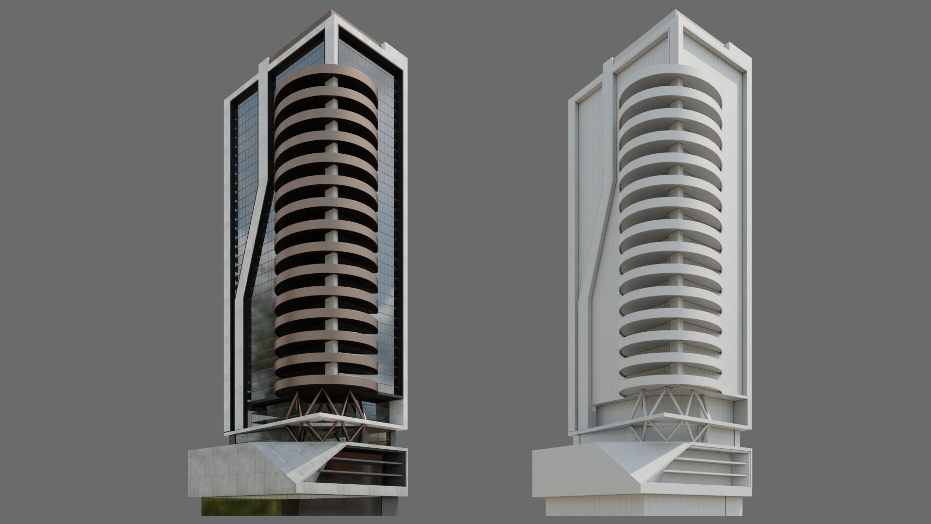 3D High-Rise Building - TurboSquid 2028971