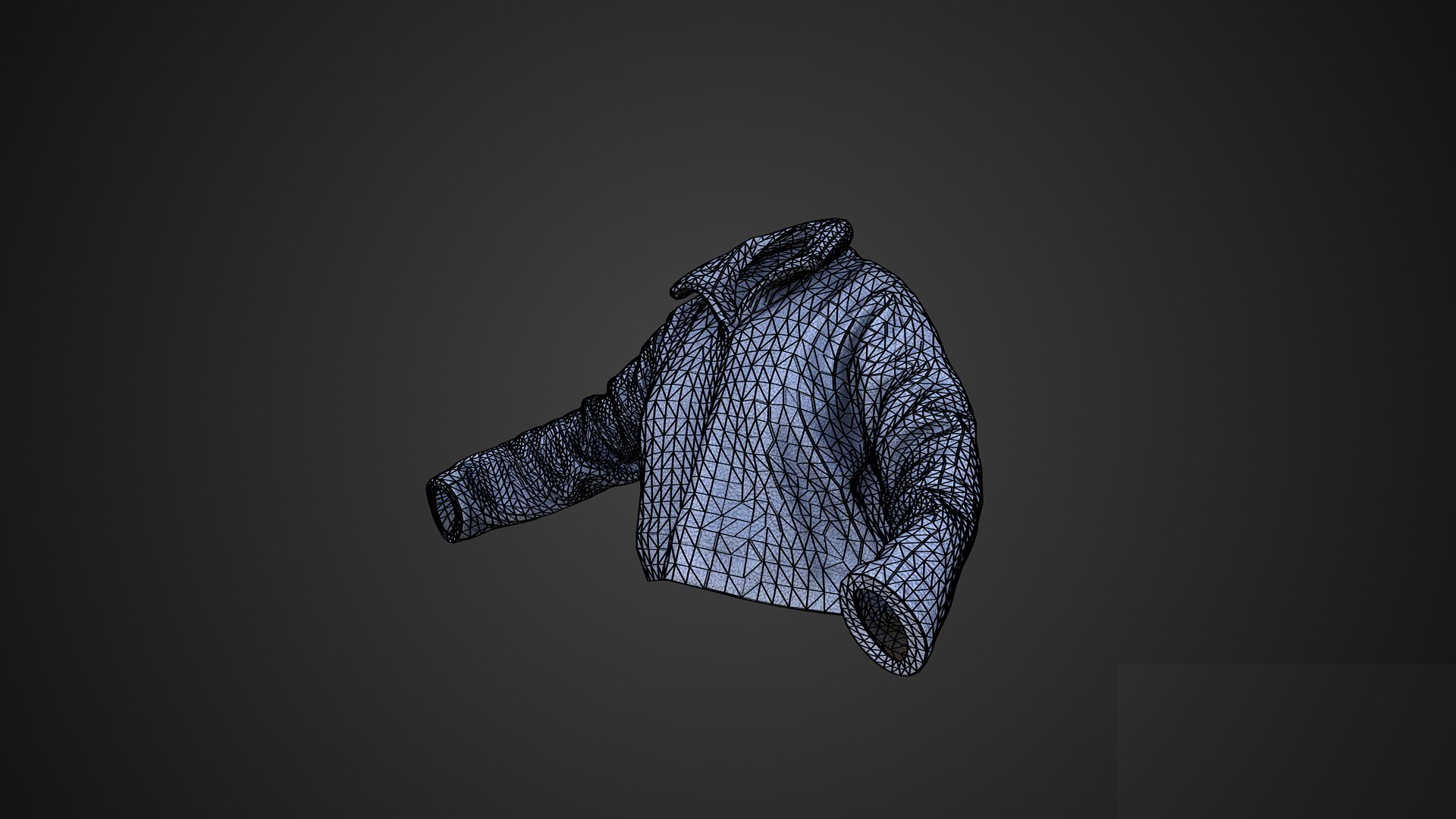 3D Game Ready Blue Fleece Jacket - TurboSquid 2076772