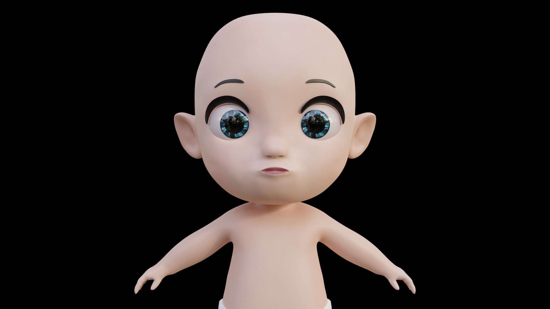 3D Cute Baby - TurboSquid 2021564