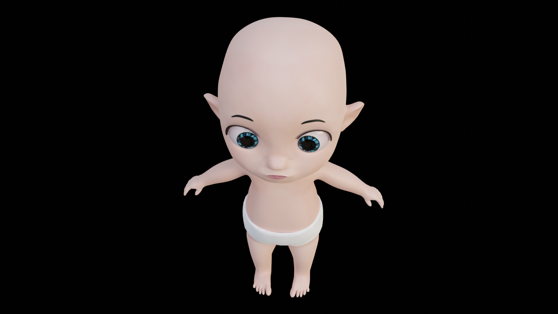 3D Cute Baby - TurboSquid 2021564