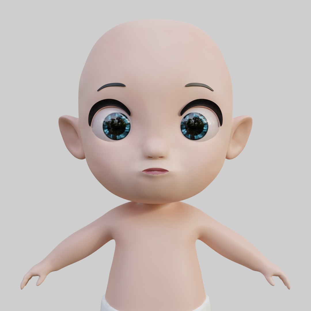 3D Cute Baby - TurboSquid 2021564