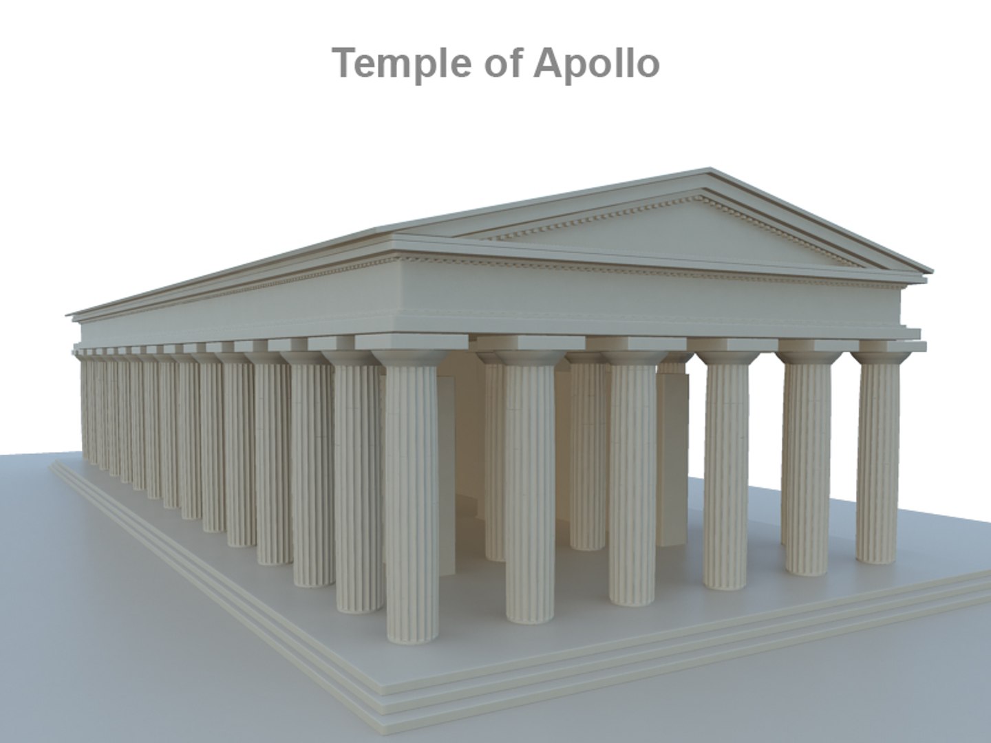 3ds Max Temple Apollo