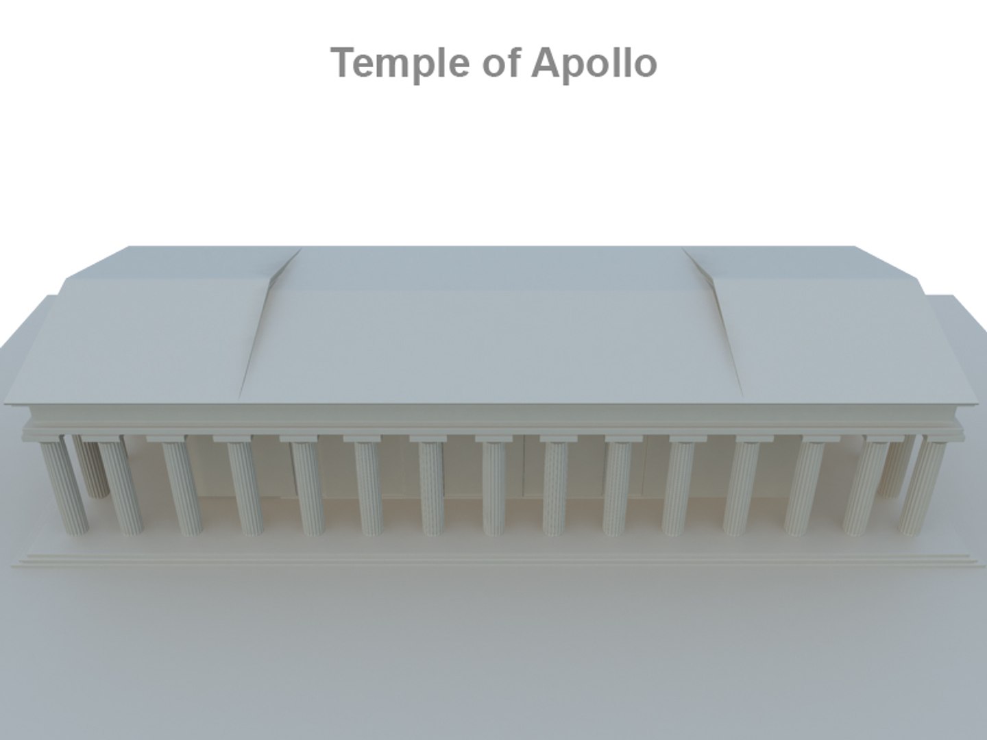 3ds Max Temple Apollo