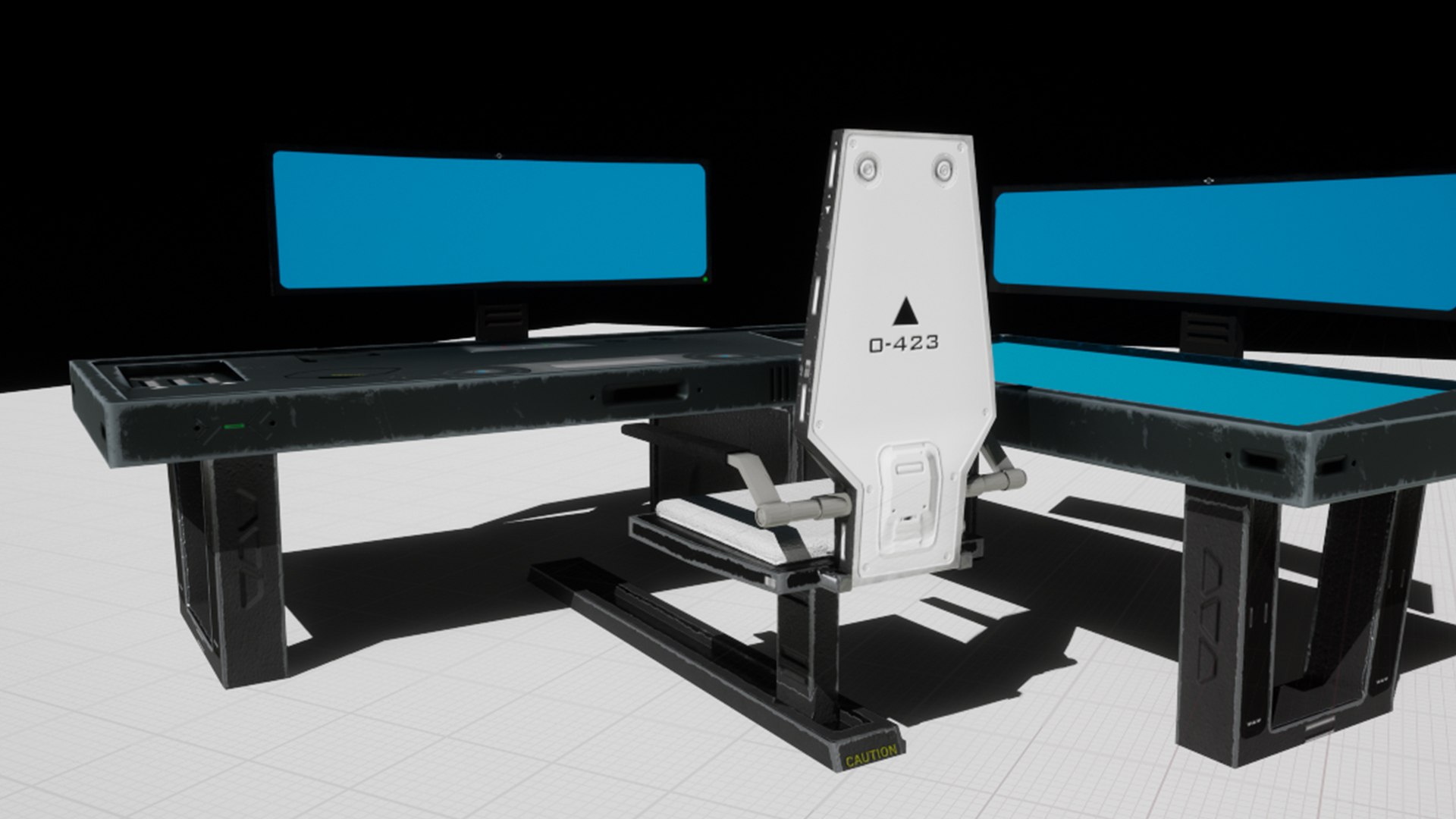 3D SCI FI WorkStation Model - TurboSquid 2368022