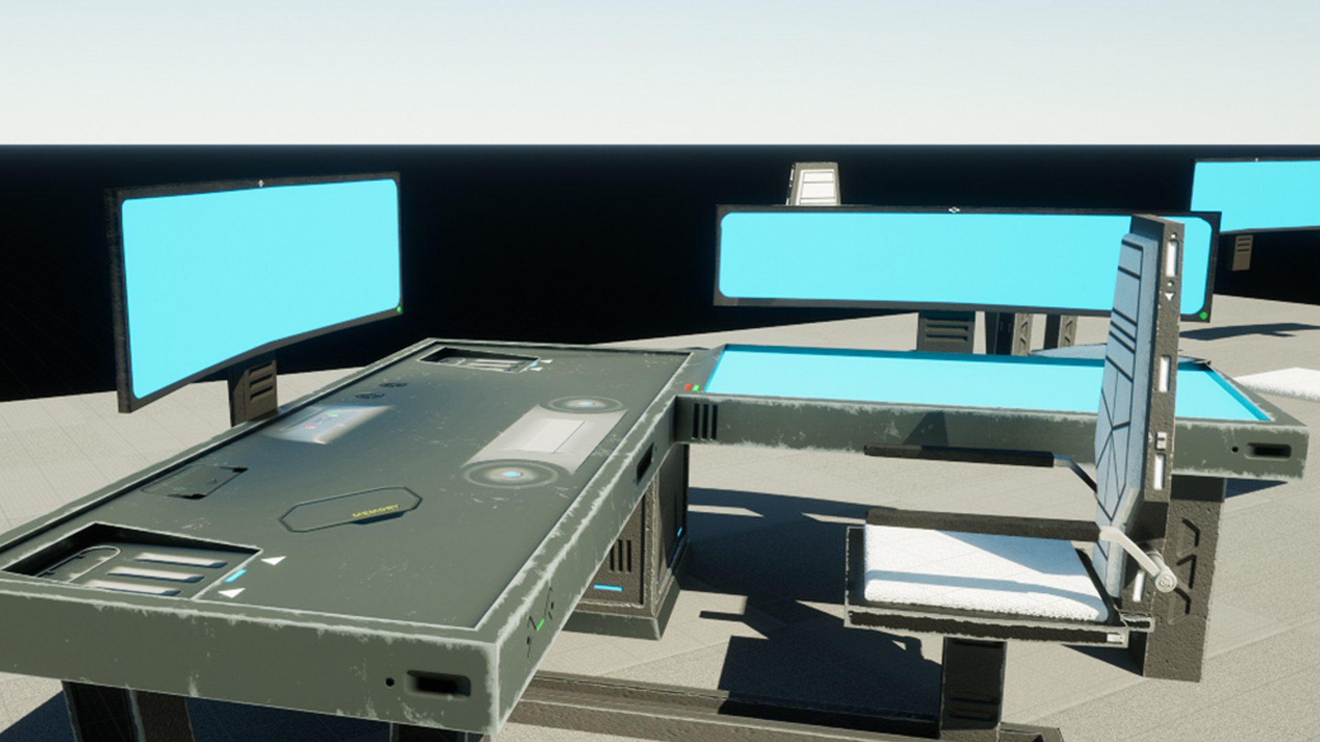 3D SCI FI WorkStation Model - TurboSquid 2368022