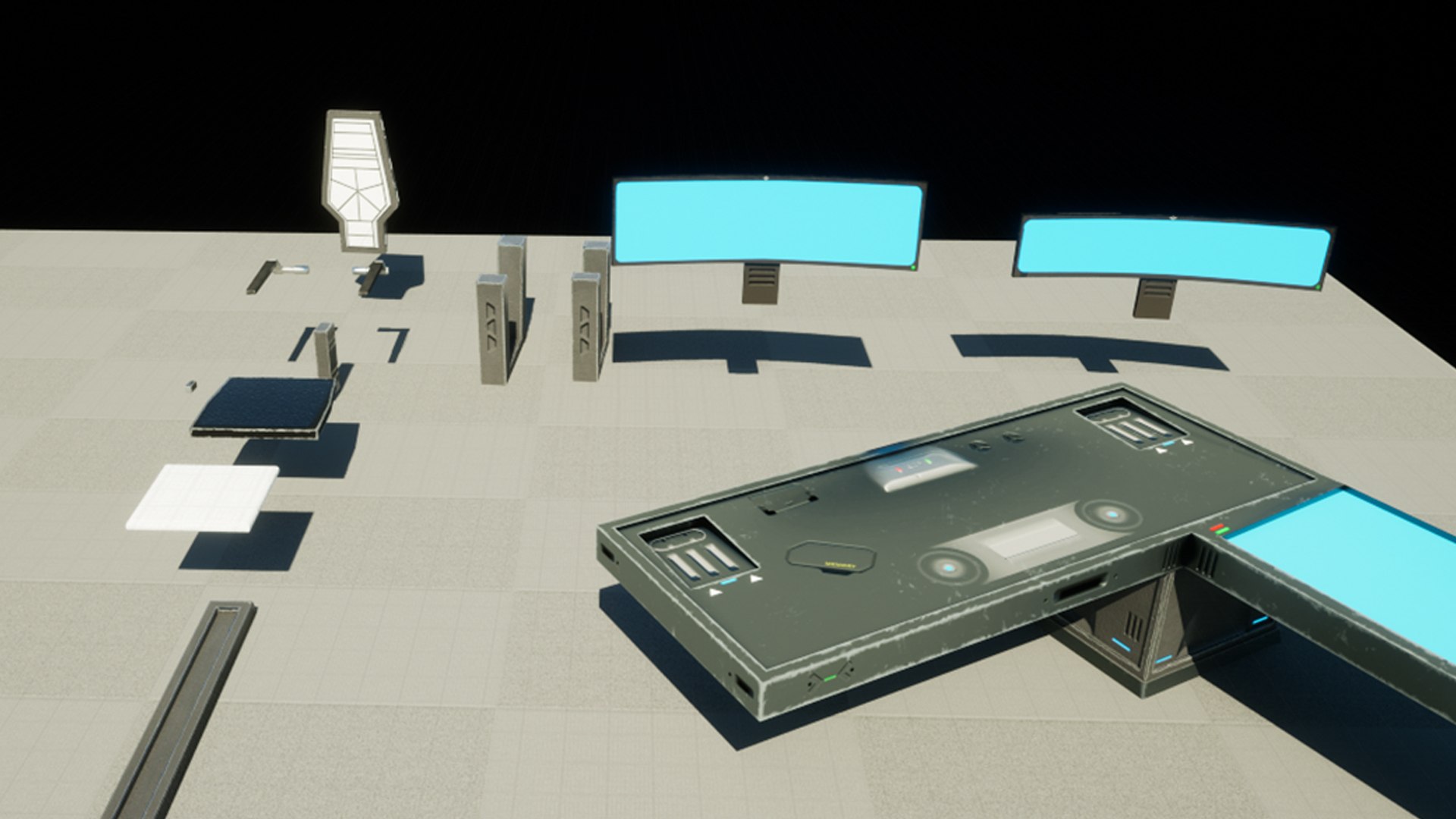 3D SCI FI WorkStation Model - TurboSquid 2368022