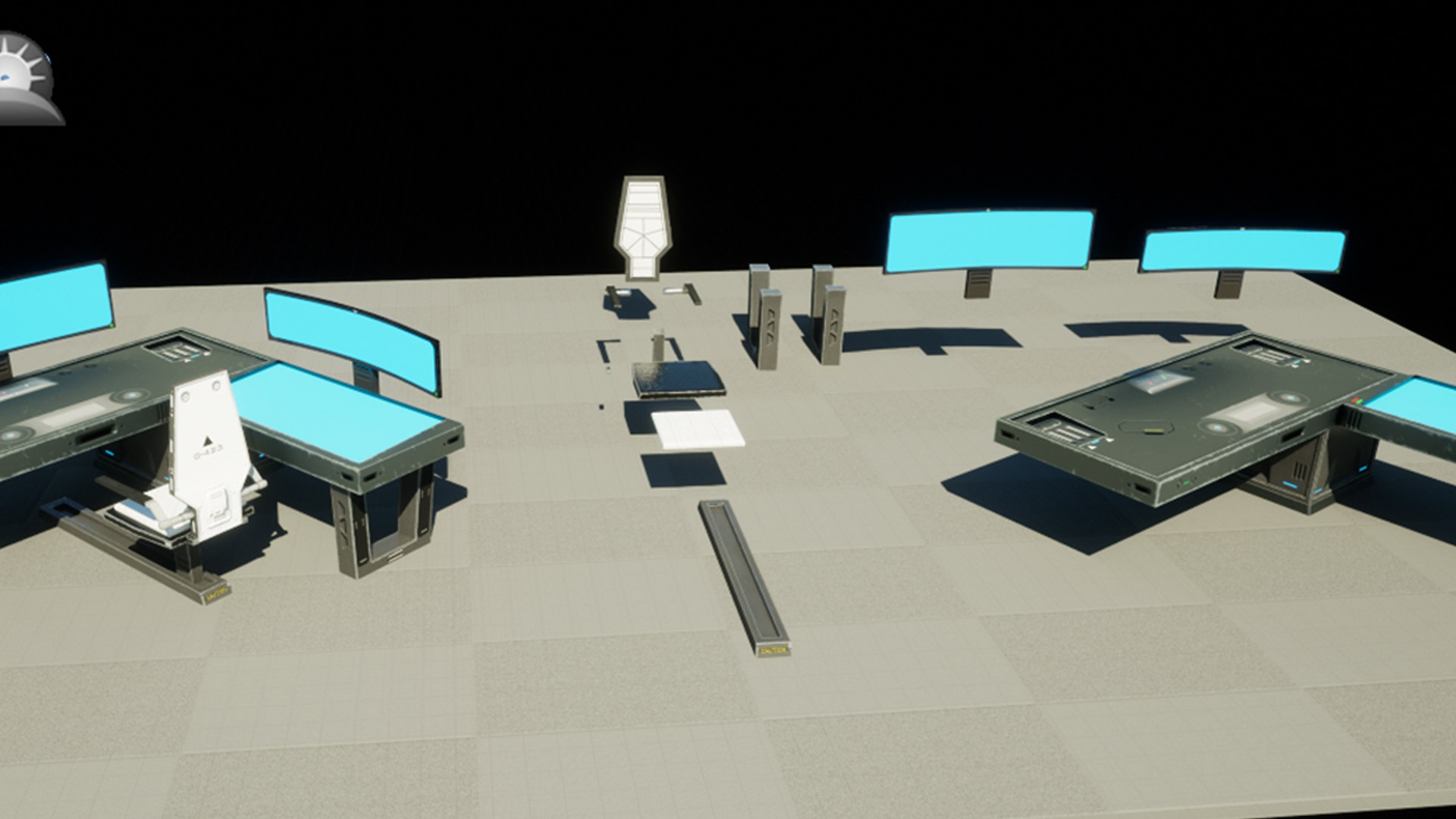 3D SCI FI WorkStation Model - TurboSquid 2368022