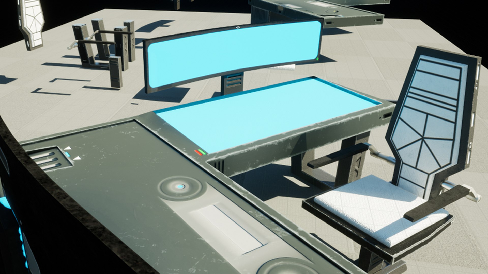 3D SCI FI WorkStation Model - TurboSquid 2368022