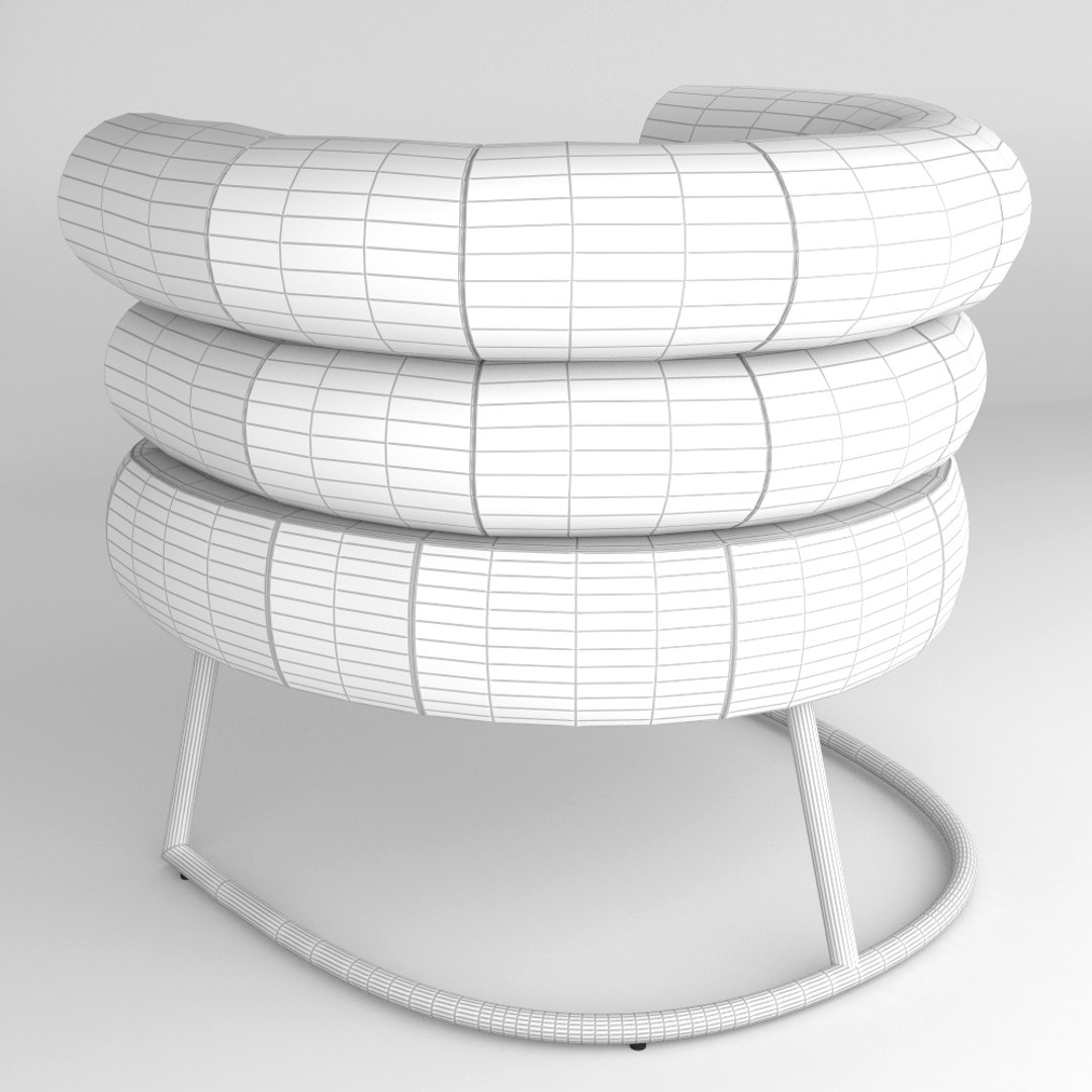 Chair Bibendum 3d Model