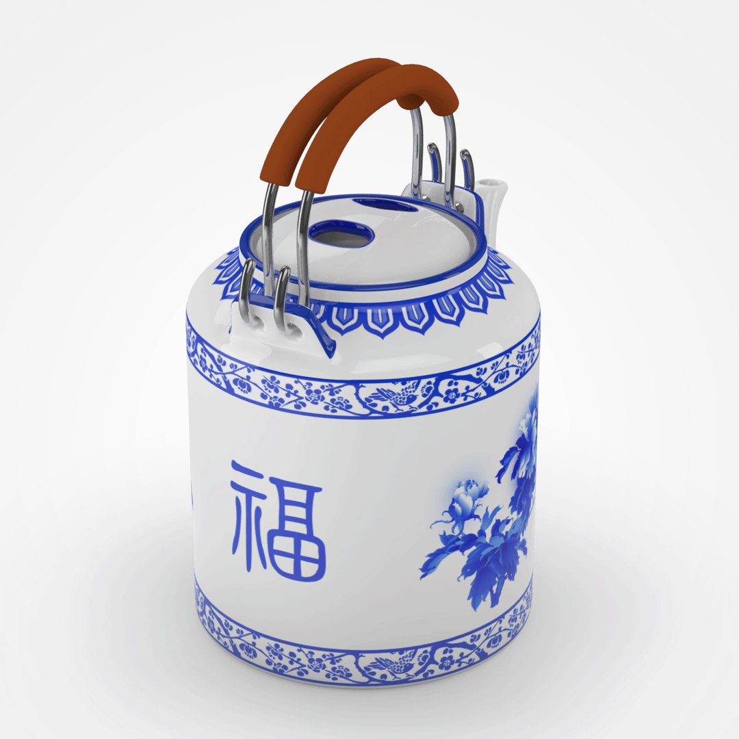3D Traditional Chinese Ceramic Teapot - TurboSquid 1305267