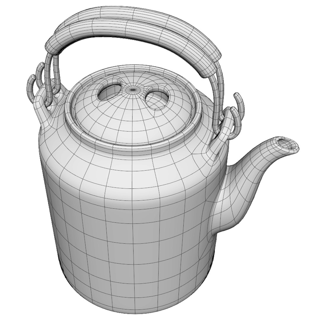3D Traditional Chinese Ceramic Teapot - TurboSquid 1305267