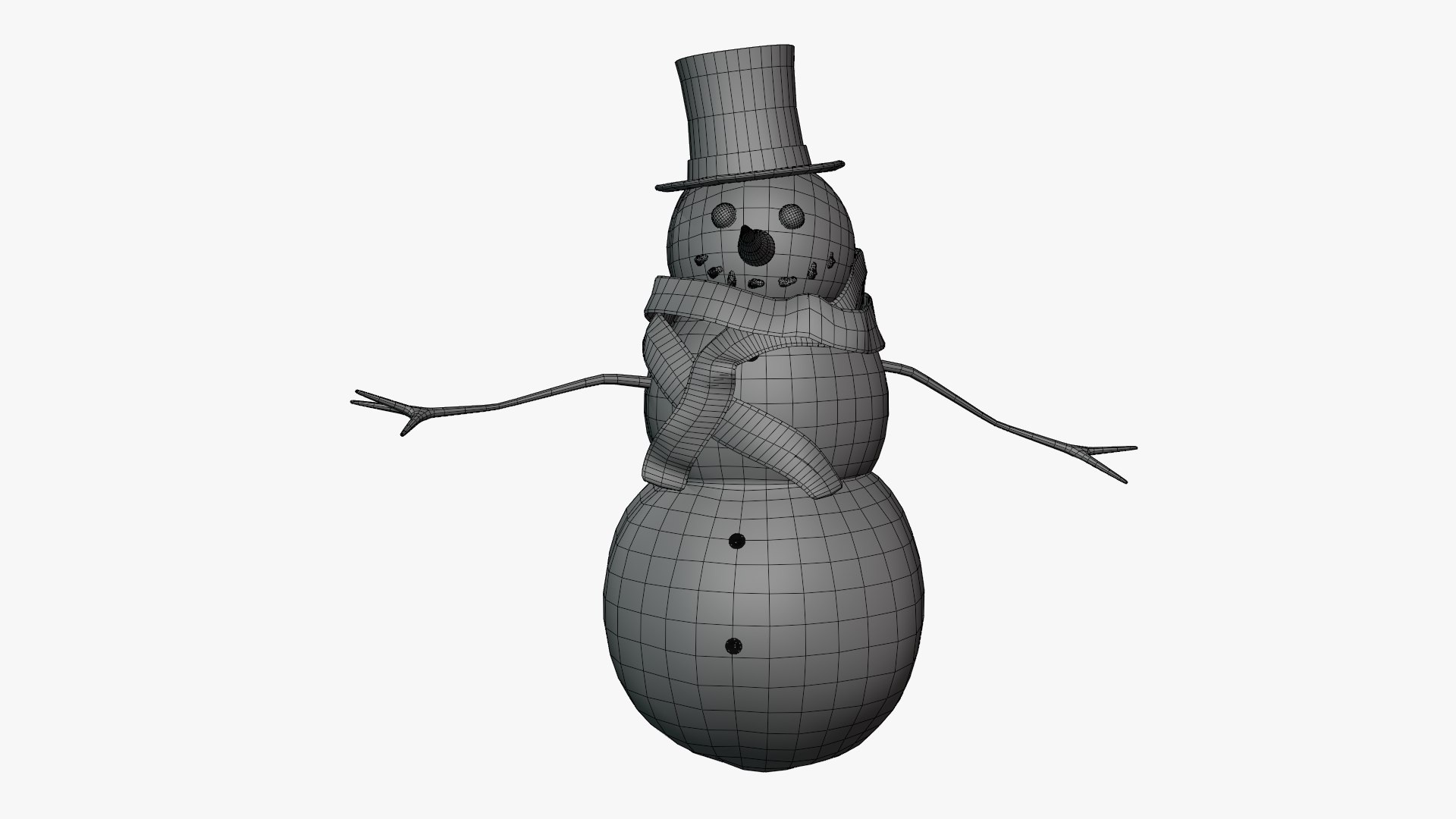 3D Model SnowMan - TurboSquid 2140570