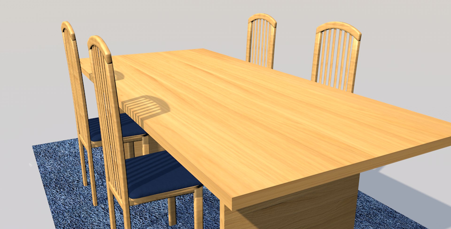 3d 3ds Diner Table Wood