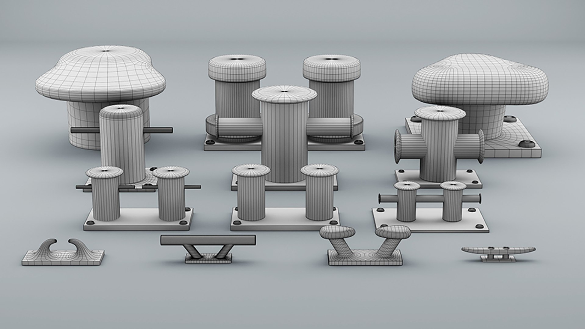 Used Sea Bollards Ship 3D Model - TurboSquid 1310836