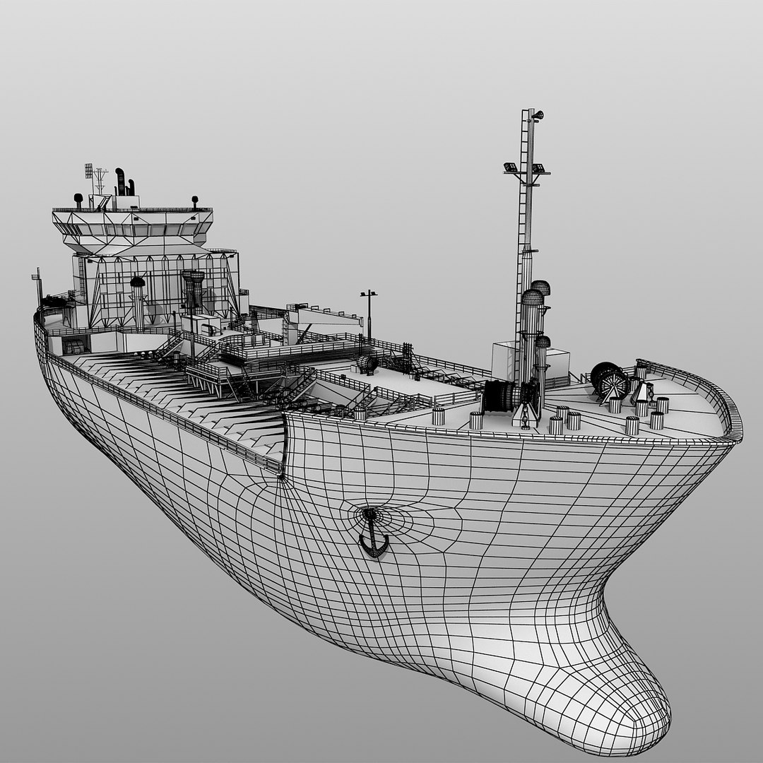 3d Oil Ship Model