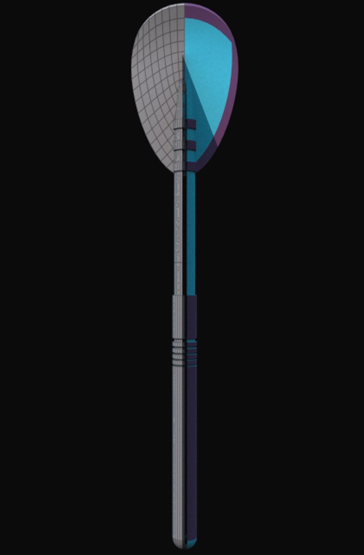 Free Decorated Paddle 3d Model