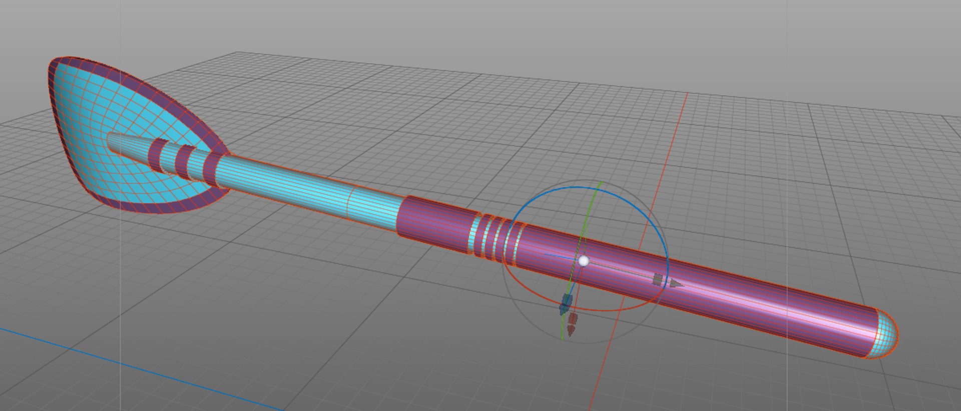 Free Decorated Paddle 3d Model