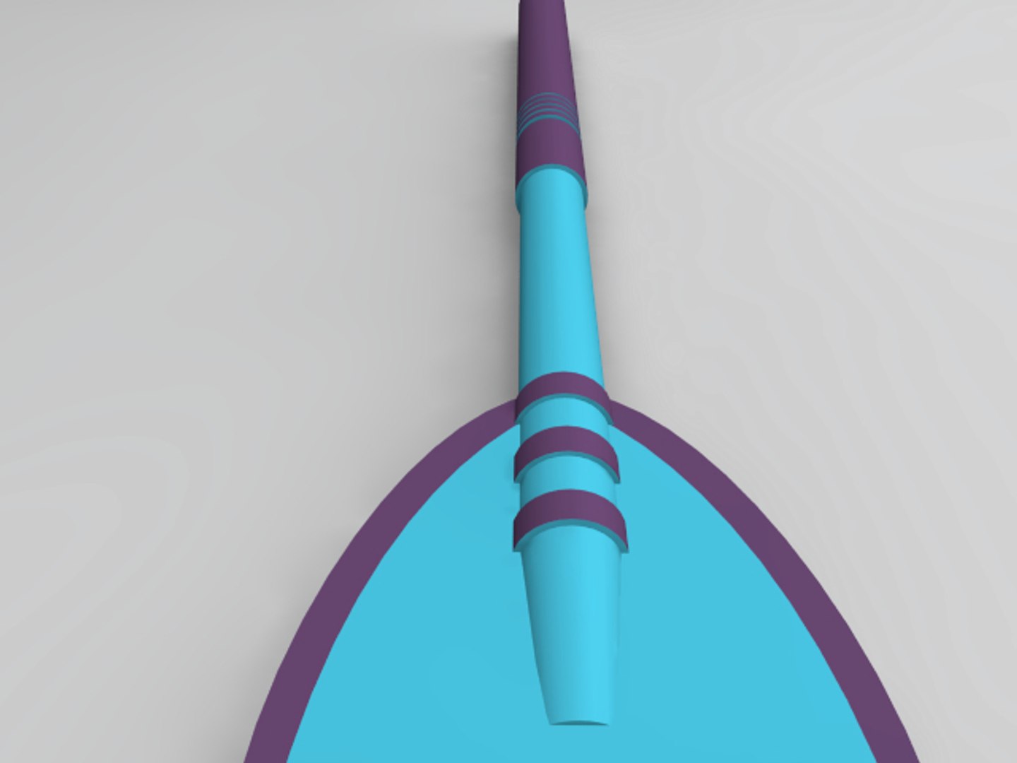 Free Decorated Paddle 3d Model